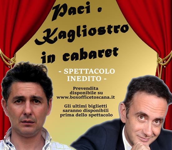Paci e Kagliostro al palazzetto dello sport ed è subito 'Cabaret ...